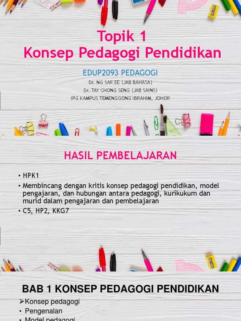 Konsep dan Model Pedagogi Pendidikan | PDF