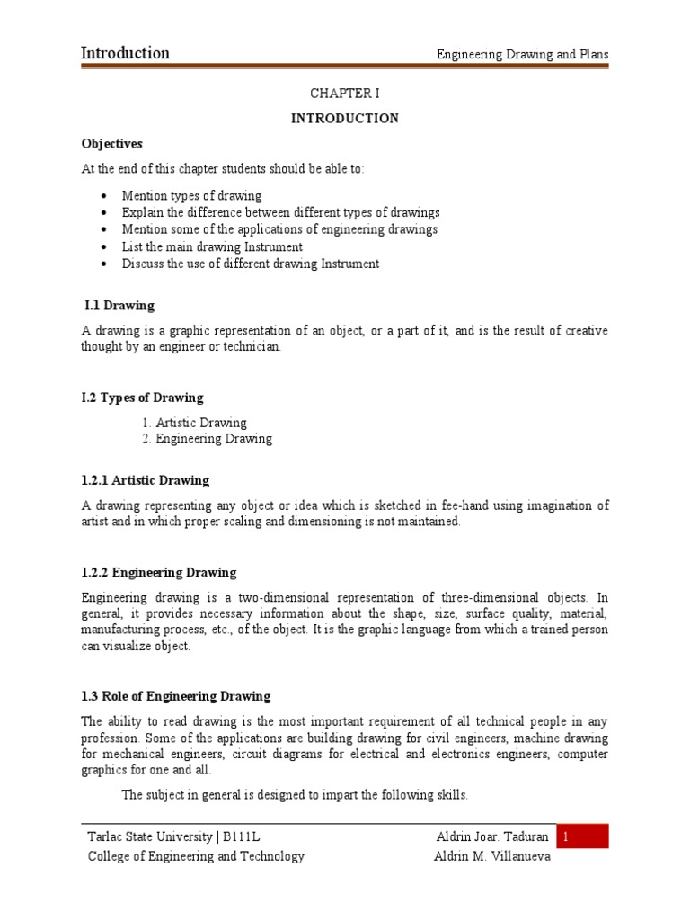 A Comprehensive Introduction to Engineering Drawing Fundamentals and ...