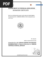 Physical Education Project For Class 12 CBSE | PDF | Sports | Leisure