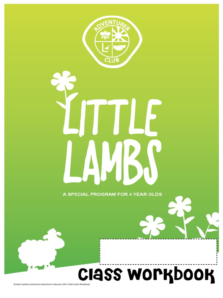 LL-Little Lamb Workbook 2017 | PDF | Religion And Belief