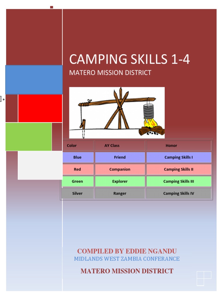Matero Mission Distrist MG&SYL CAMPING SKILLS 1-4 | PDF | Camping | Tent