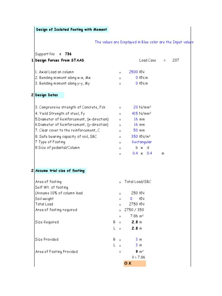 Design of Stepped Footing | PDF | Classical Mechanics | Solid Mechanics