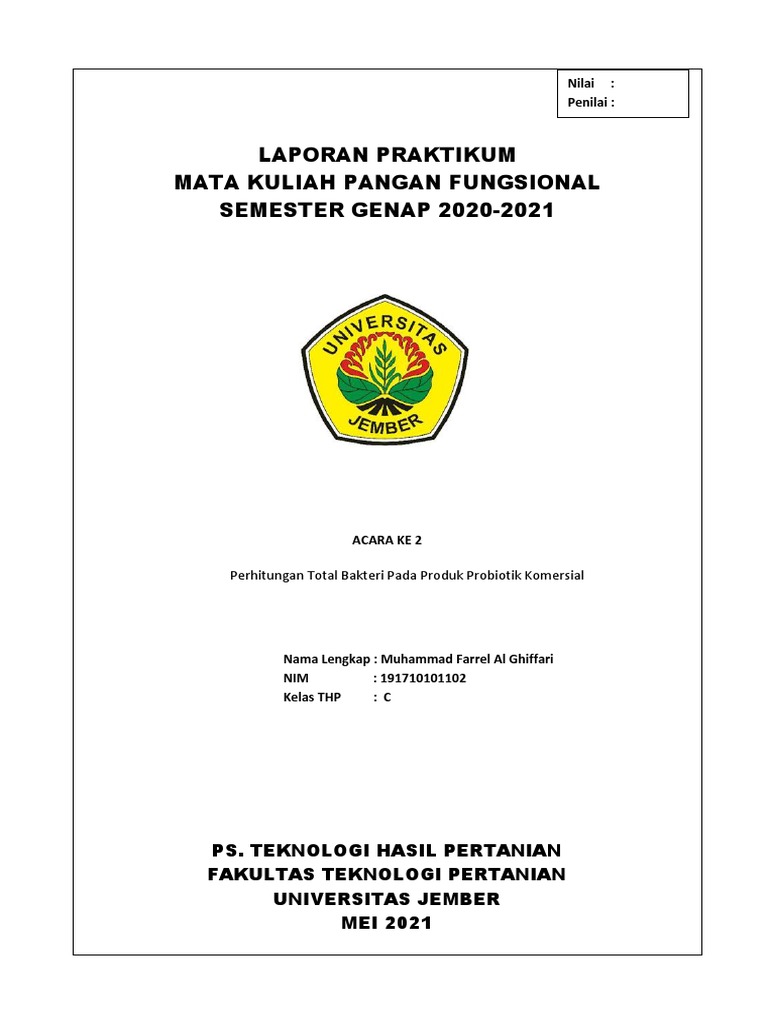 C - 1102 - Muhammad Farrel - Acara 2 | PDF