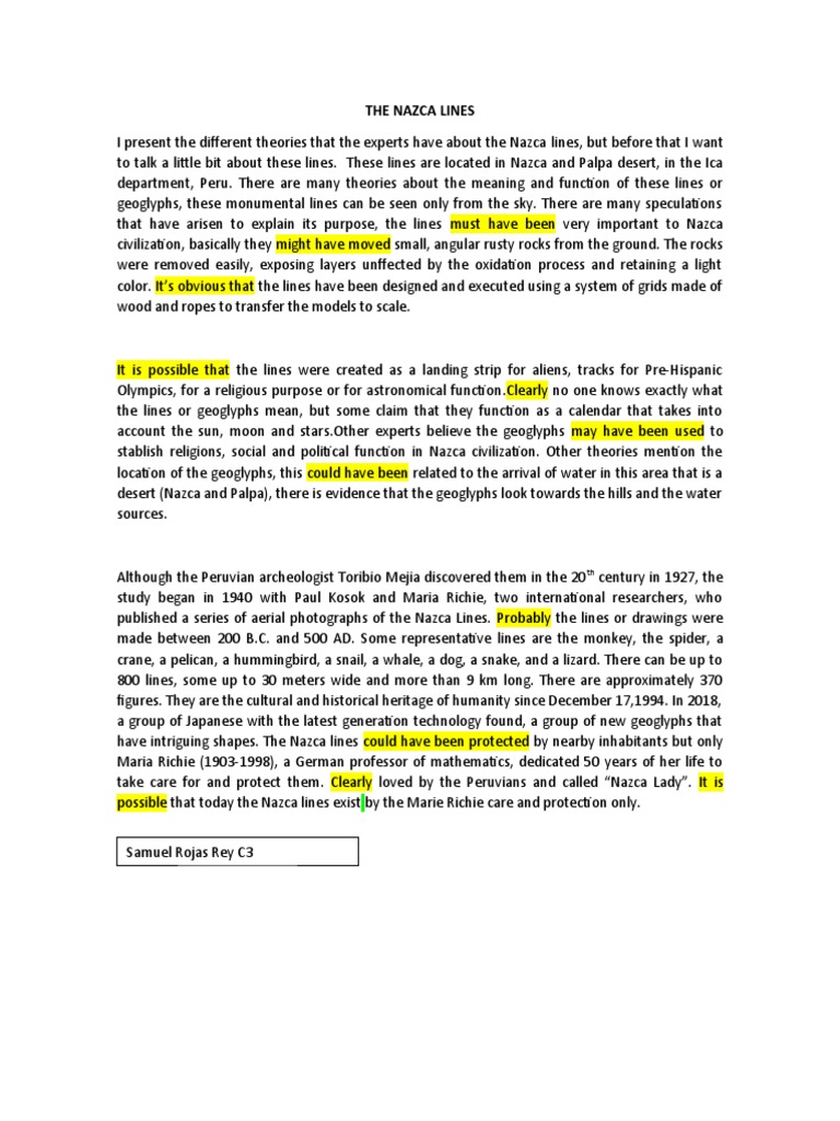 The Nazca Lines | PDF | Science | Nature