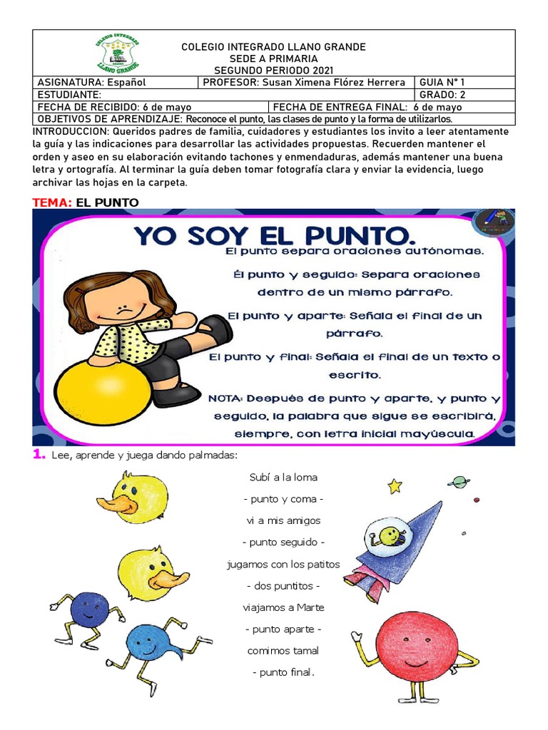 Guia de Español 2 # 1-Ii El Punto | PDF