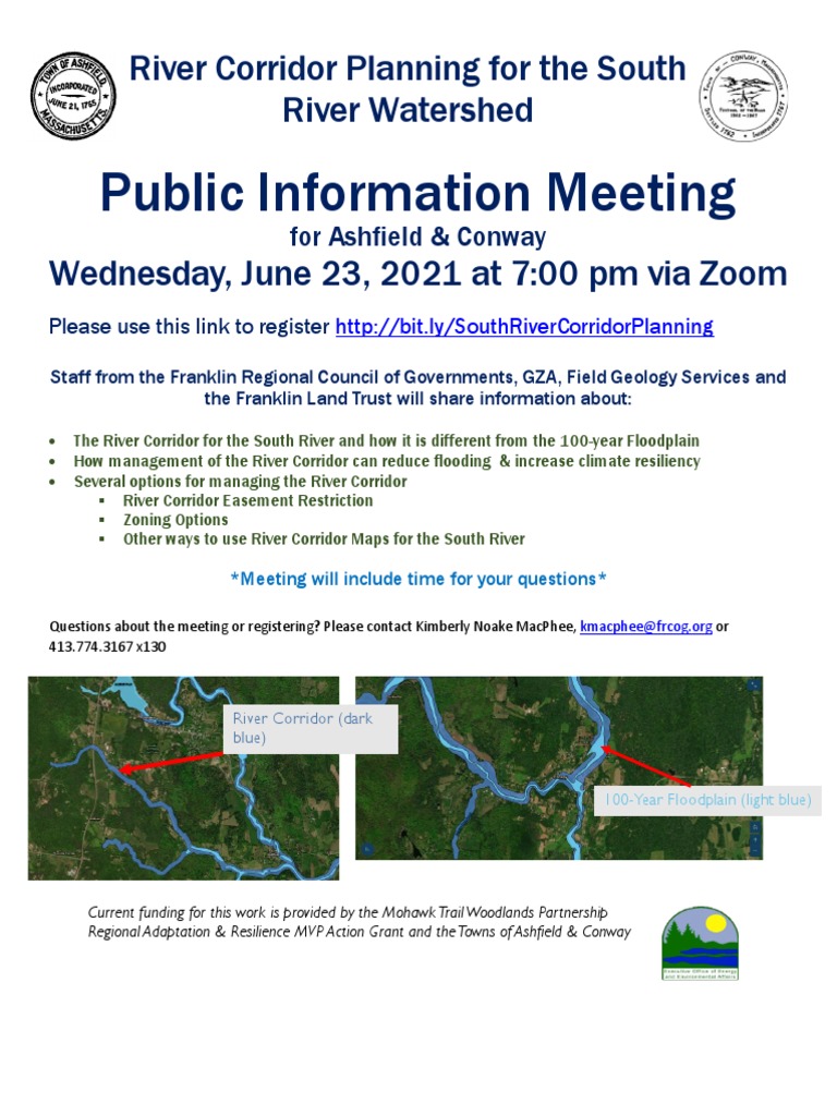 June 23 River Corridor Public Info Session Flyer | PDF | Home & Garden ...