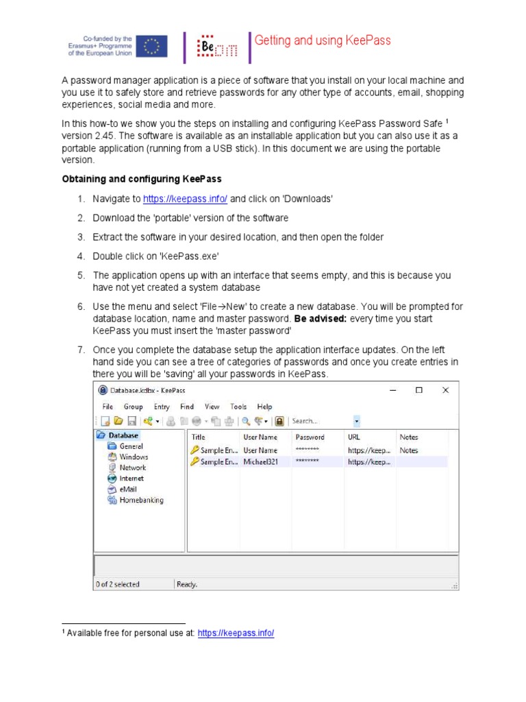 How To Obtain and Use KeePass | PDF | Operating System Families ...