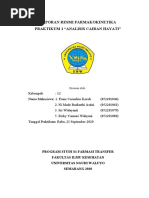 Laporan Praktikum Farmakokinetika (P1) - Analisis Obat Dalam Cairan ...