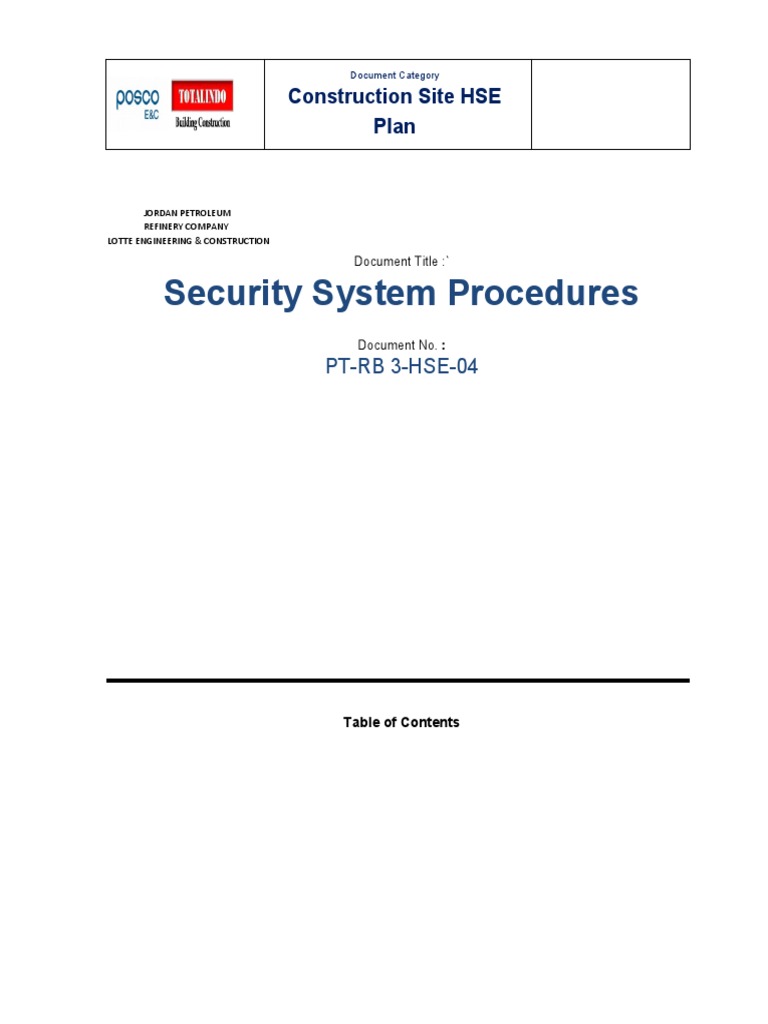 32 - Security System Procedure | PDF | Security Guard | Identity Document