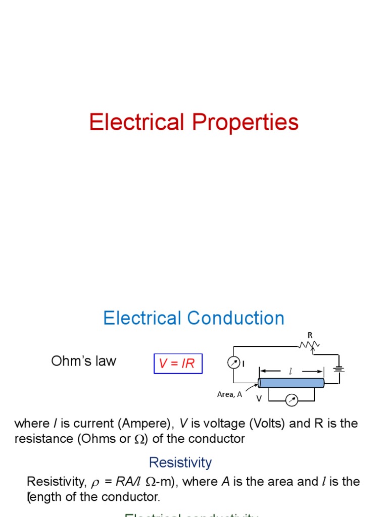 Presentation 14 - Electrical Properties 1533615134 339101 | PDF ...