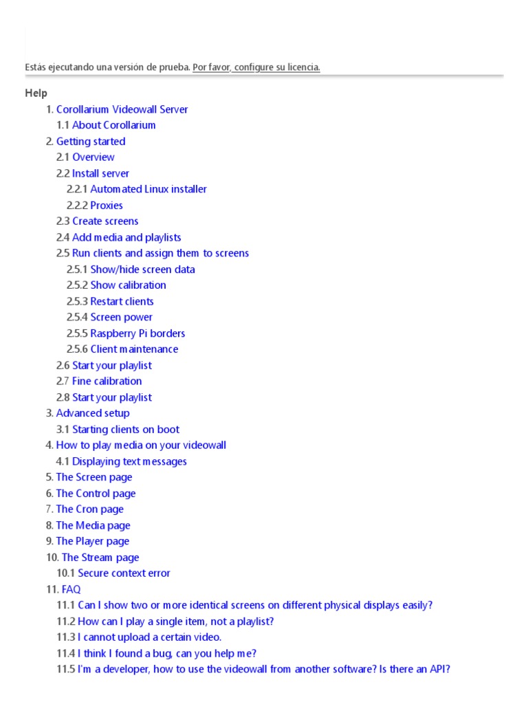 Corollarium Videowall Setup Guide | PDF | Proxy Server | Linux