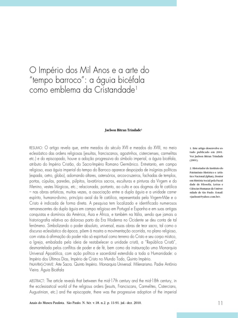 SIMBOLOGIA - O Imperio Dos Mil Anos Ea Arte Do Tempo | PDF | Império ...