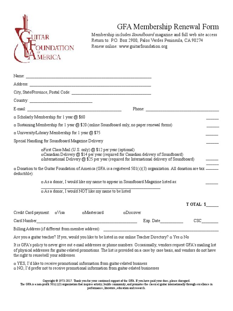 Updated Renewal Form - Regis | PDF | Mail | Payments