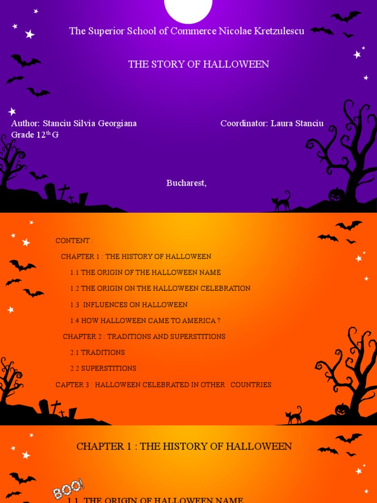The Story of Halloween | PDF | Halloween | Observances Honoring The Dead