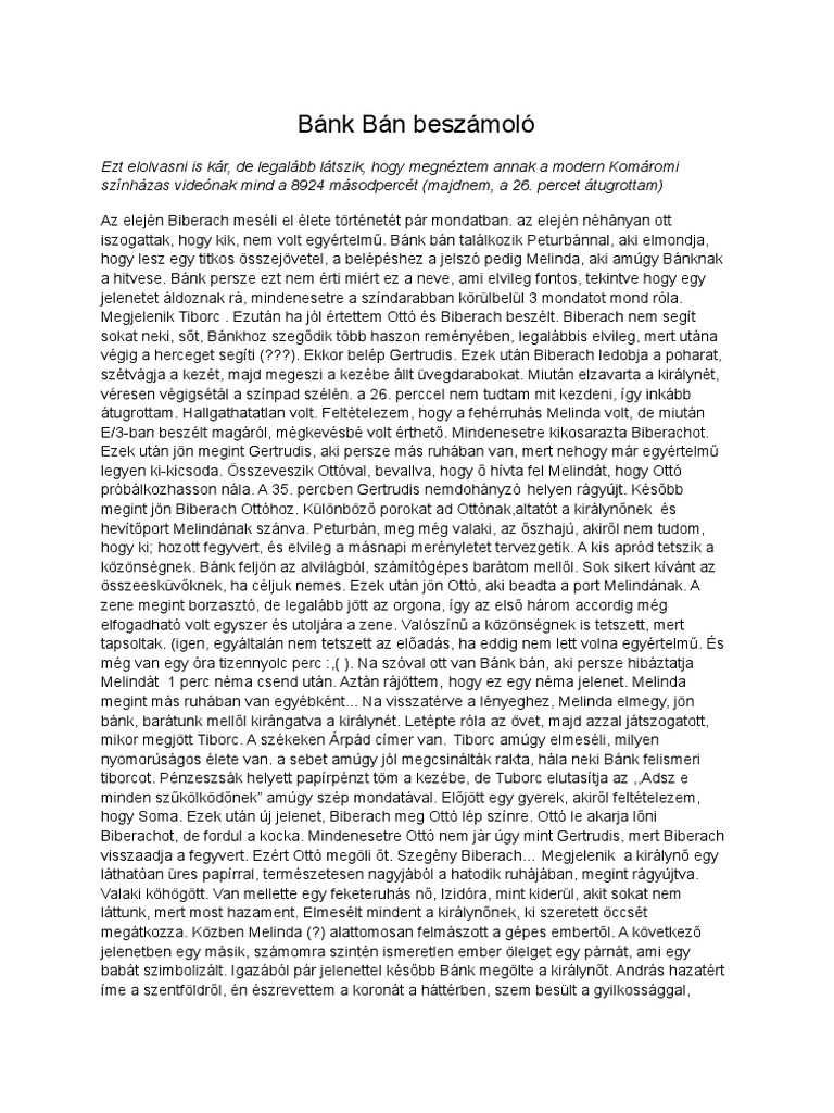 Bánk Bán | PDF
