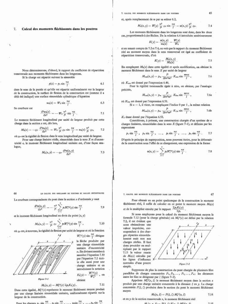 Guyon-Massonnet Chapitre 07-08 | PDF | Flexion (matériau) | Élasticité (Physique)