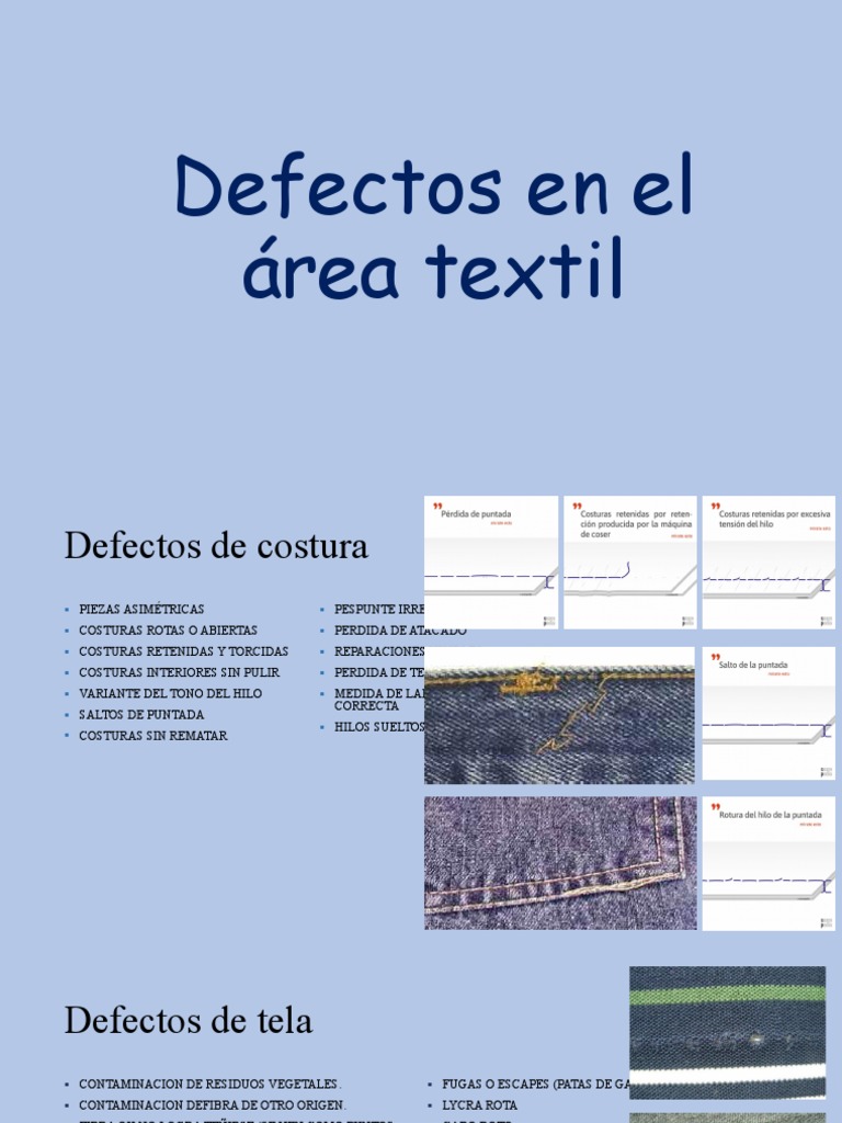 Defectos en El Área Textil | PDF