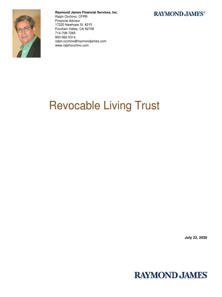 Revocable Trust | PDF | Trust Law | Probate