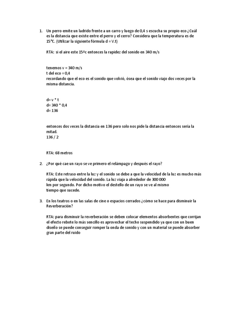 Conceptos Básicos de Acústica | PDF