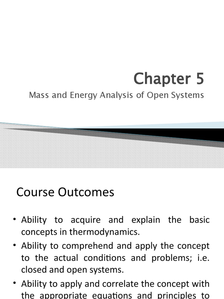 Mass and Energy in Open Systems | PDF | Nozzle | Fluid Dynamics