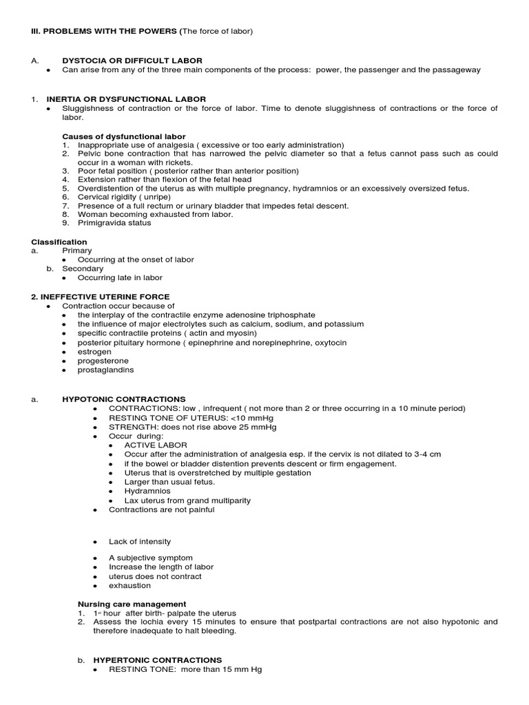 Problems With The 4ps of Labor | PDF | Vagina | Childbirth