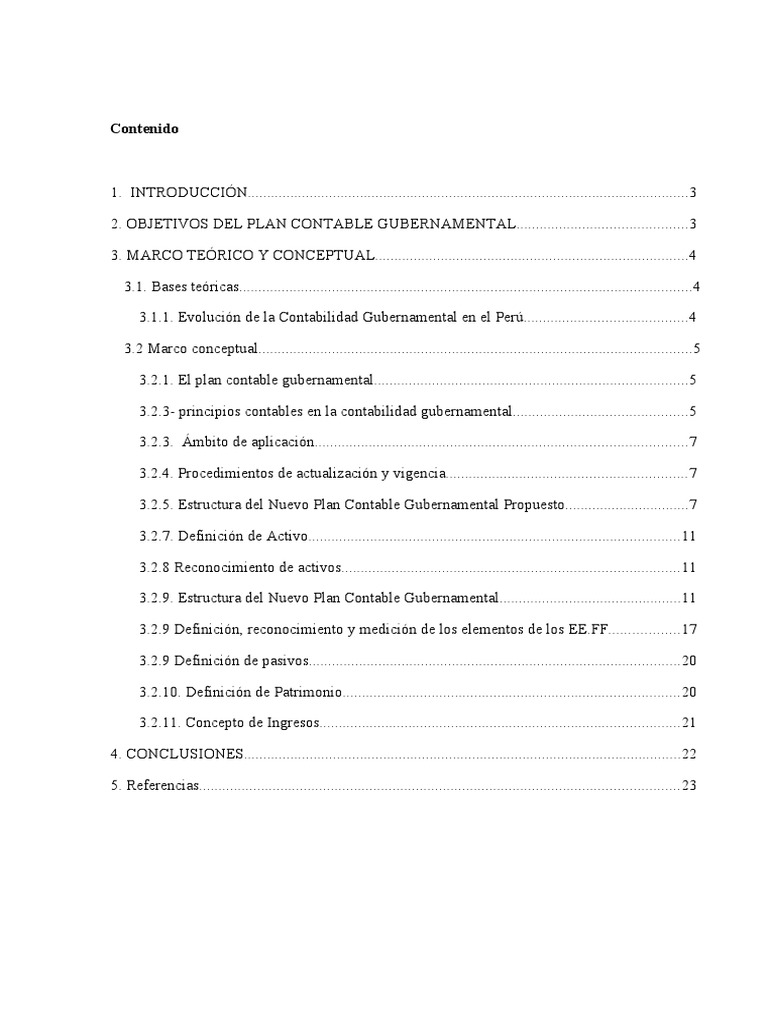 Plan Contable Gubernamental | PDF | Contabilidad | Empresas