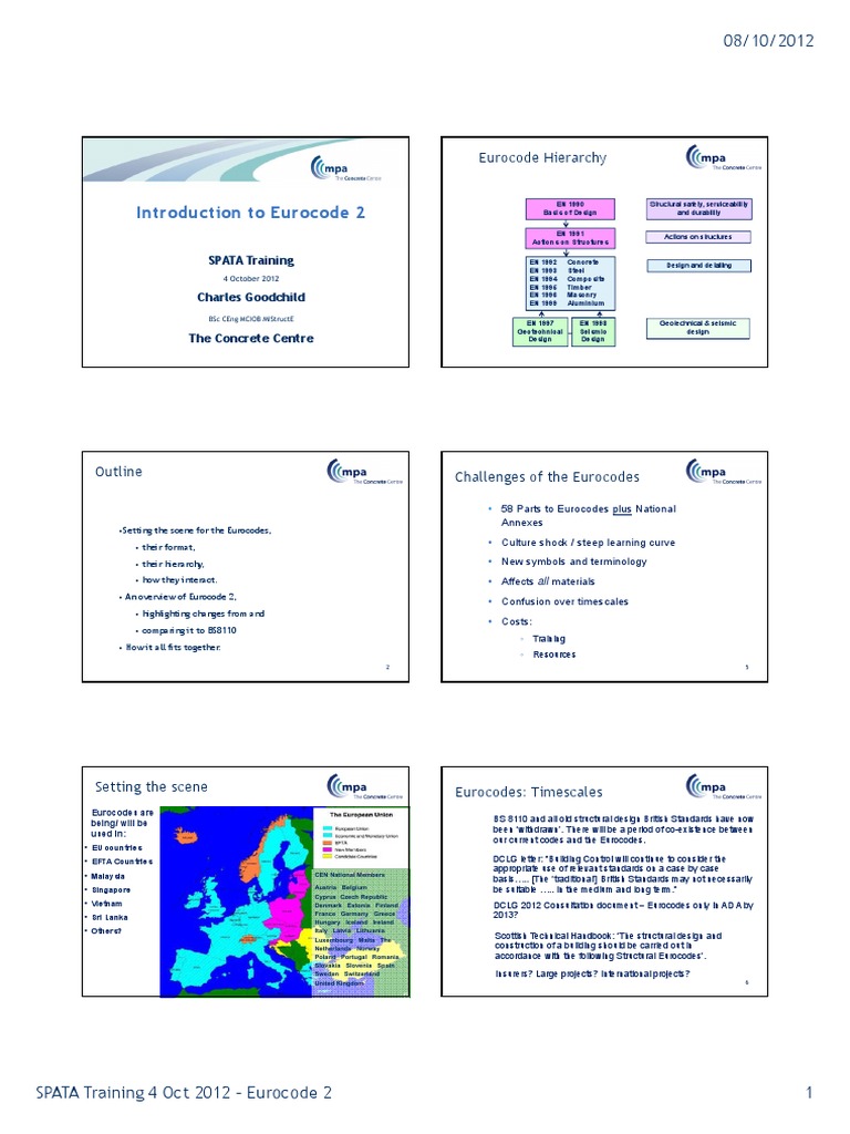 Introduction To Eurocode 2 | PDF | Strength Of Materials | Bending