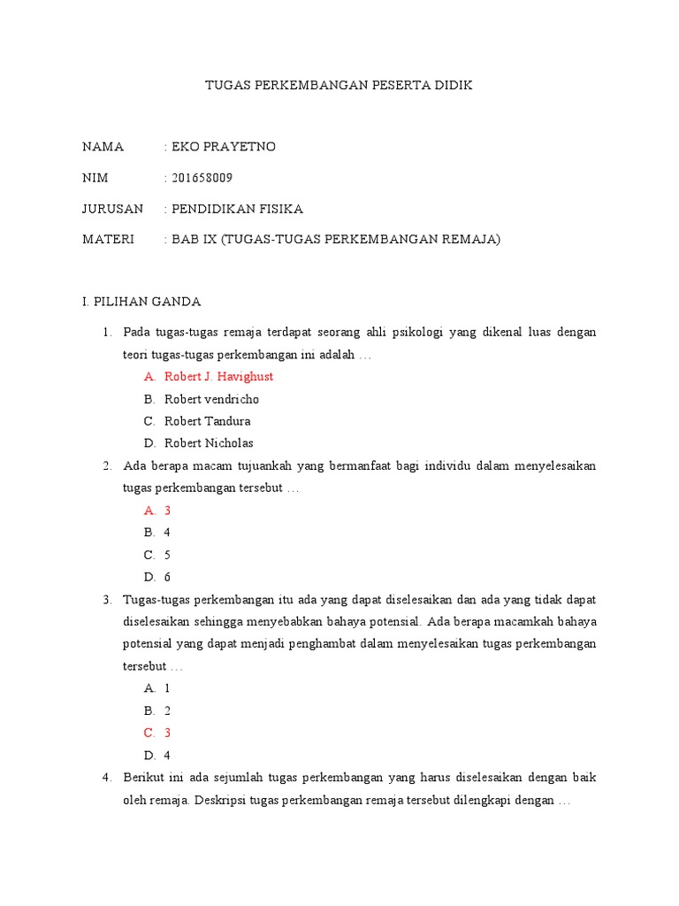 EKO Tugas Soal PPD | PDF