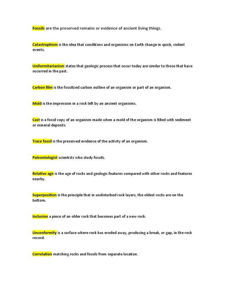 Chapter 10, Clues To Earth's Past | PDF | Fossil | Chemical Elements