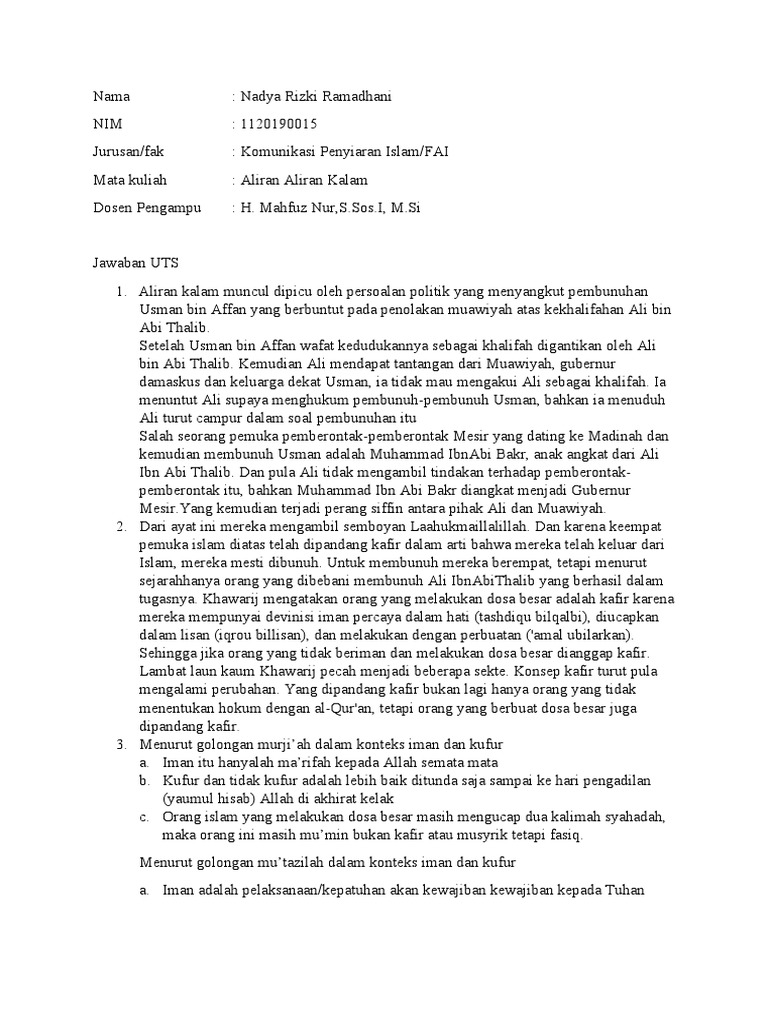Nadya Rizki Ramadhani - 1120190015 | PDF