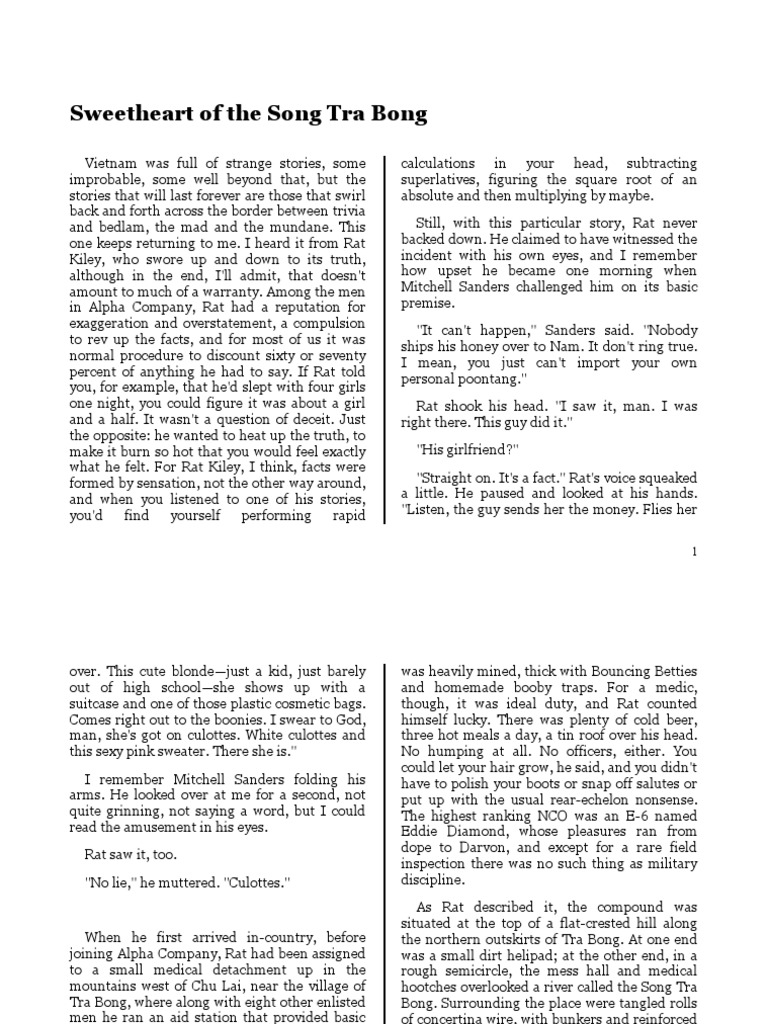 Sweetheart of The Song Tra Bong Text | PDF | Nature