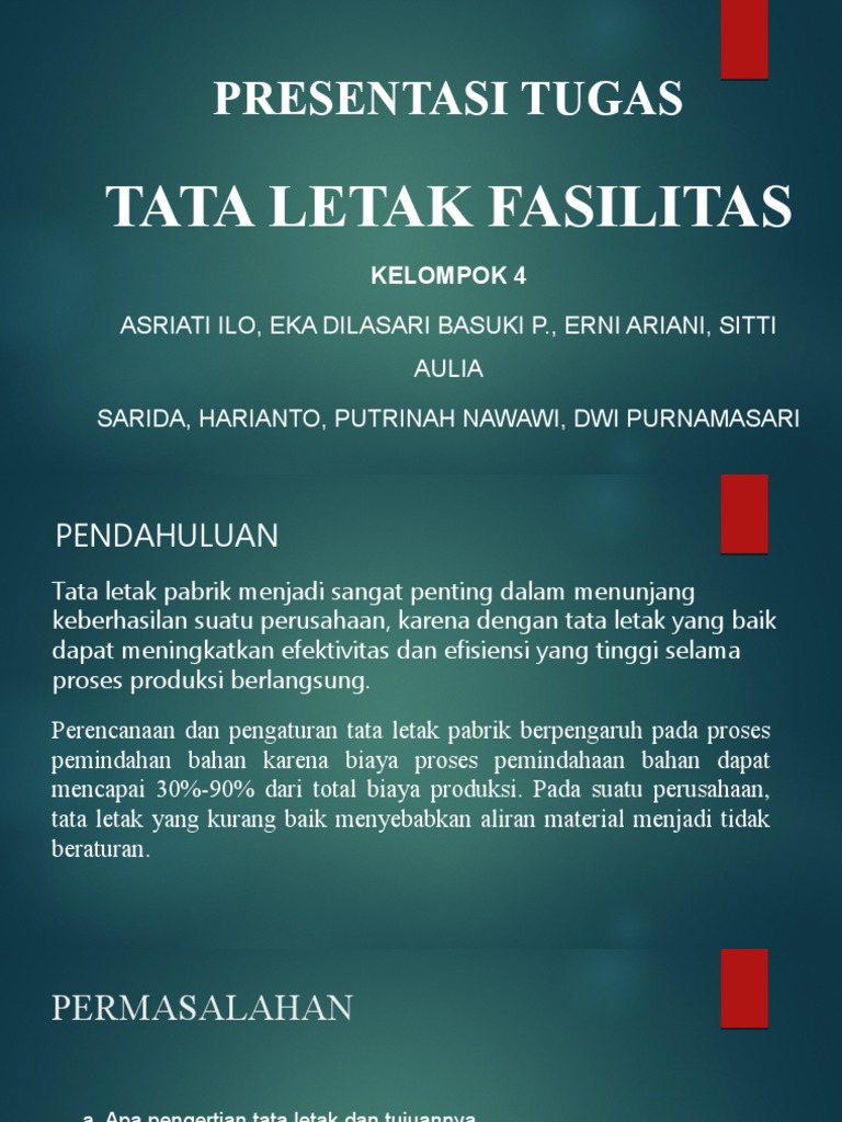 Pentingnya Tata Letak Fasilitas Pabrik | PDF | Bisnis