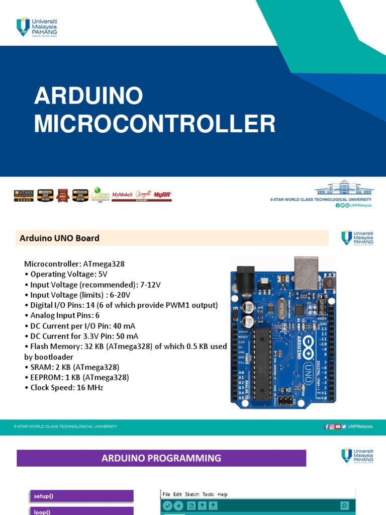 Arduino Microcontroller Programming Pdf Arduino Computer Engineering 