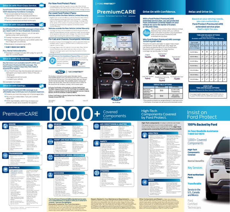 Ford Extended Warranty Contract | PDF | Brake | Air Conditioning
