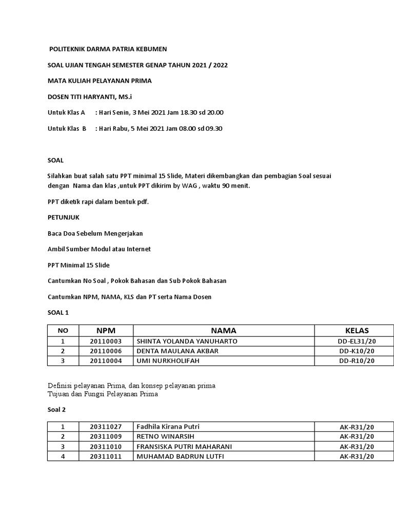 21 Uts PP Polda April New | PDF