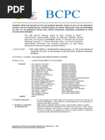 Minutes of The Meeting of Beswmc | PDF