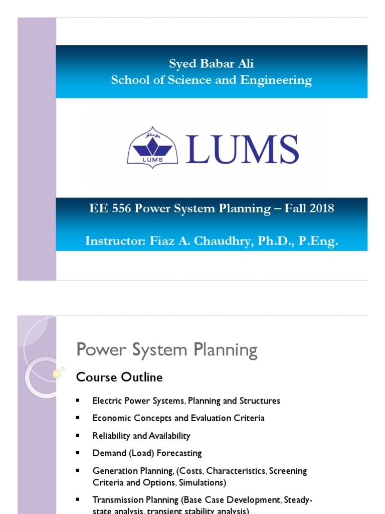 A Comprehensive Overview of Power System Planning Principles and ...
