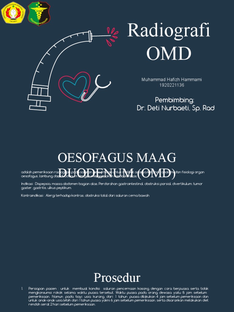 Radiografi OMD: Pembimbing: Dr. Deti Nurbaeti, Sp. Rad | PDF