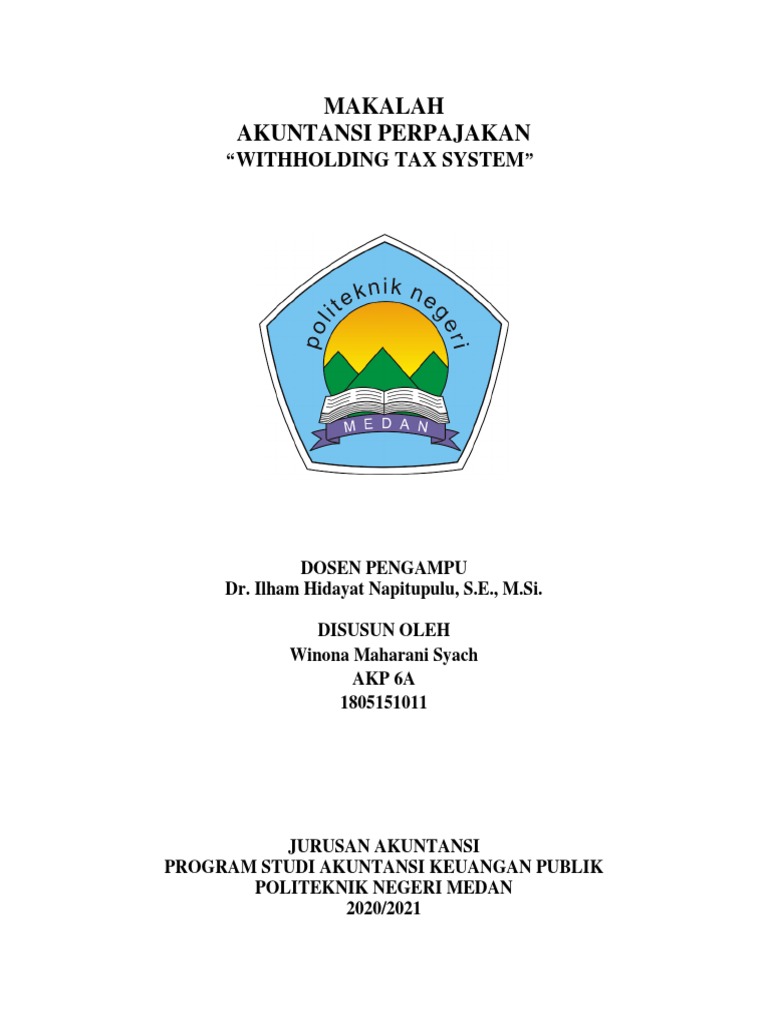 Withholding Tax | PDF