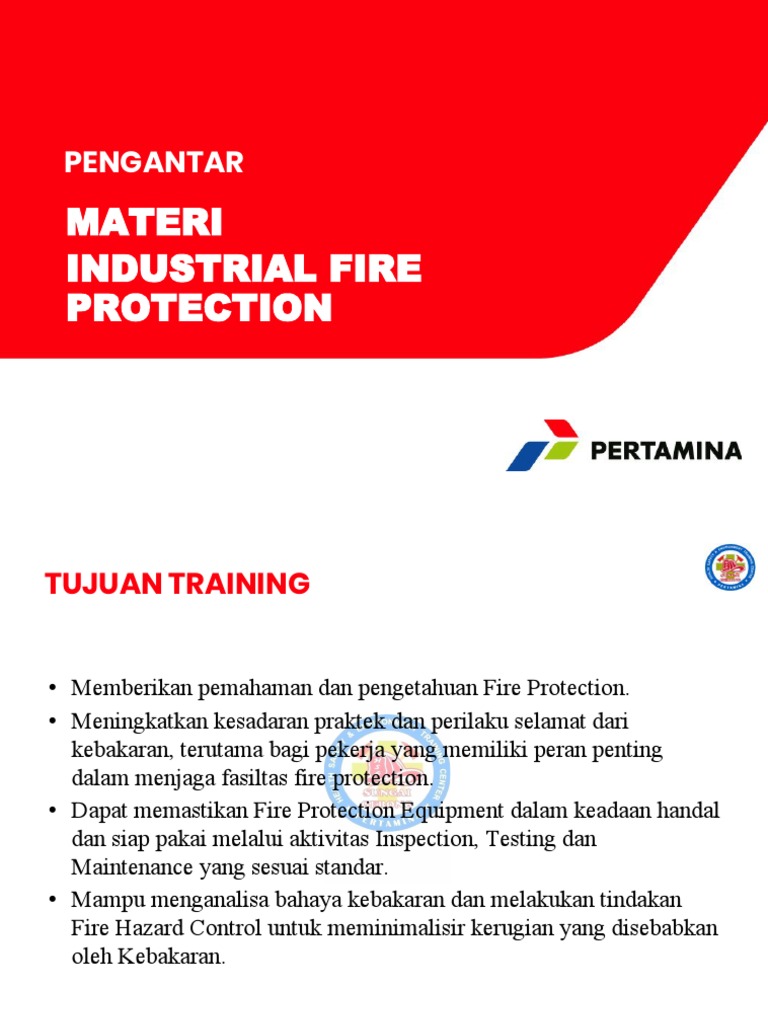 PENGANTAR MATERI (Insdustrial Fire Protection) | PDF