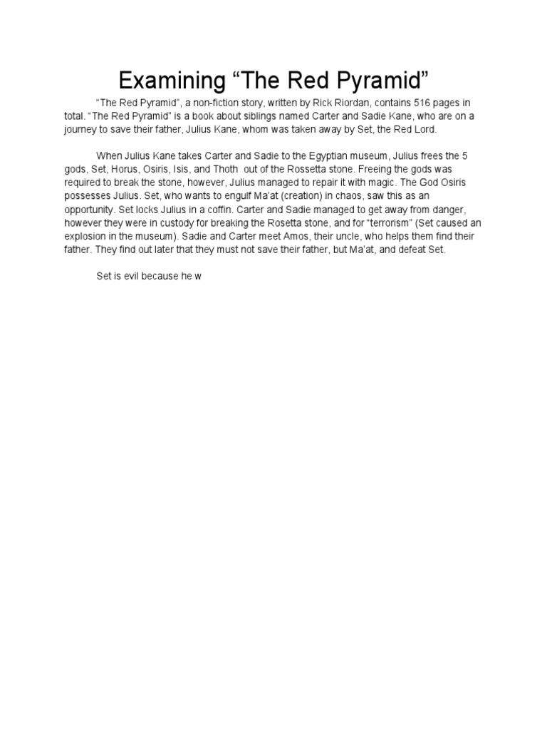 Examining "The Red Pyramid" | PDF