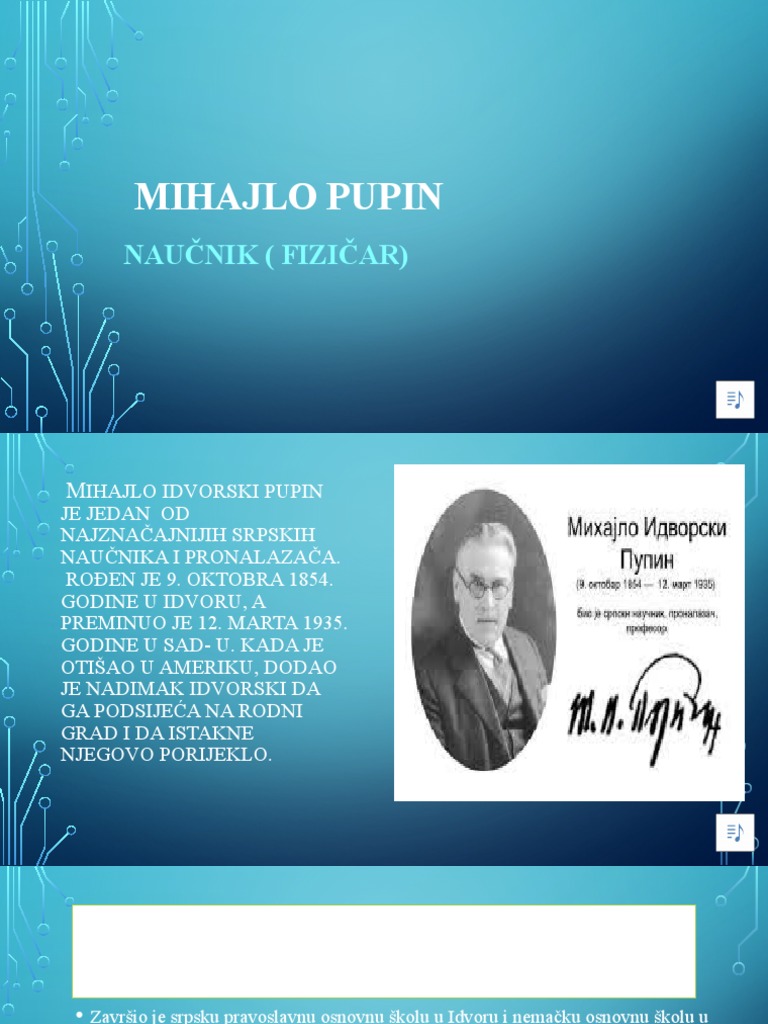 Mihajlo Pupin | PDF