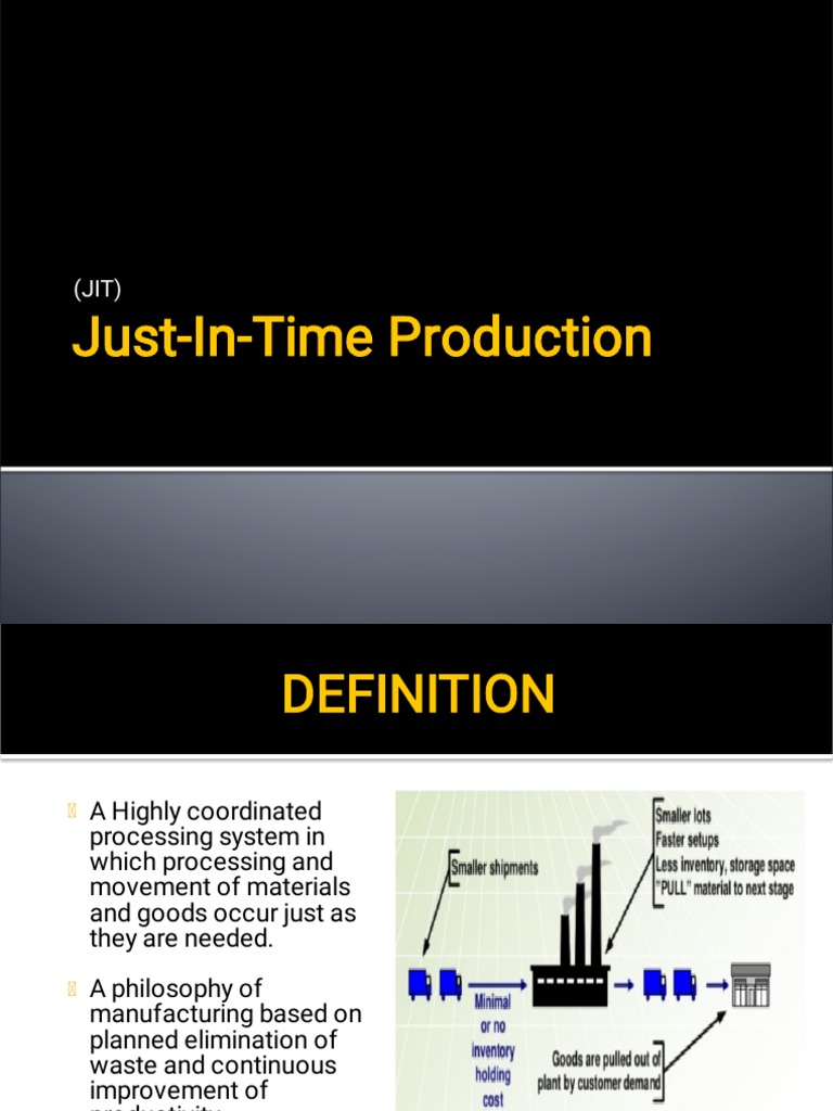 Just-In-Time Production | PDF | Inventory | Production And Manufacturing