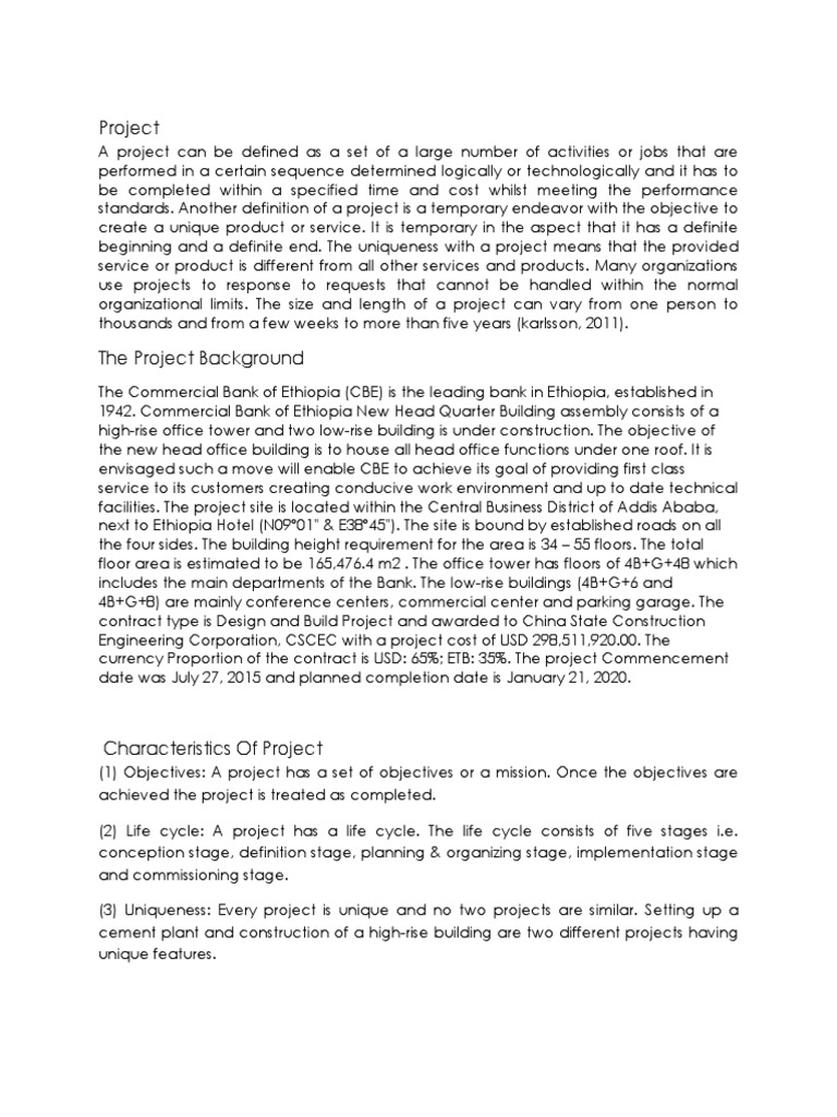 CBE HQ Design Project | PDF | Project Management | Employment