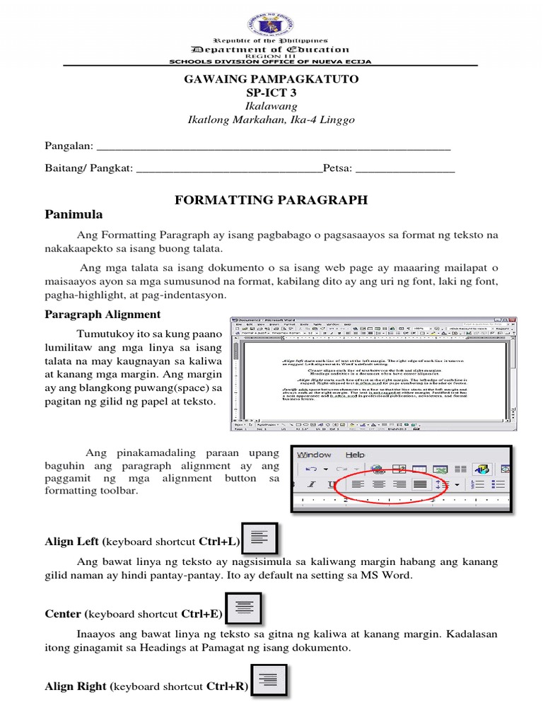 WEEK 4-FORMAT-A-PARAGRAPH - Maria-Cristina-S.-Dela-Cruz TO PRINT ICT 4