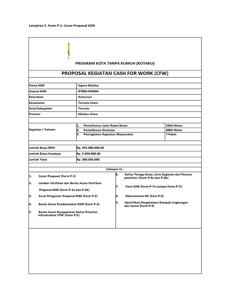 Kasturian Proposal Ke Balai Final | PDF
