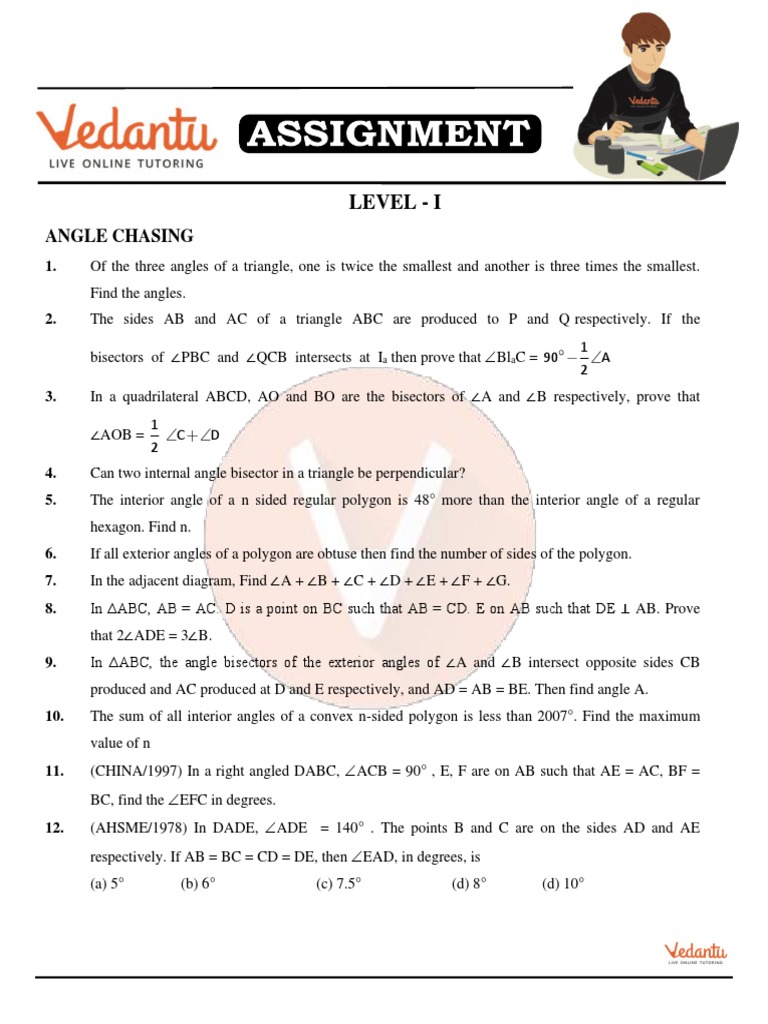 Geometry Assignment | PDF | Triangle | Perpendicular