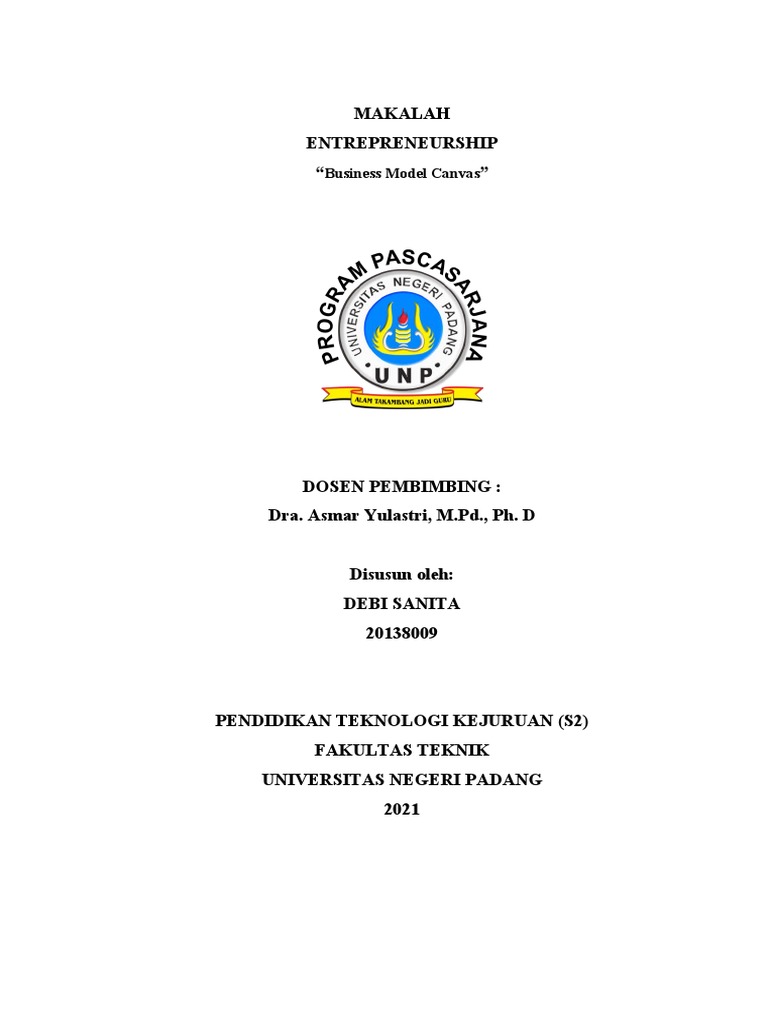 Makalah Business Model Canvas DB | PDF Makalah Business Model Canvas DB | PDF