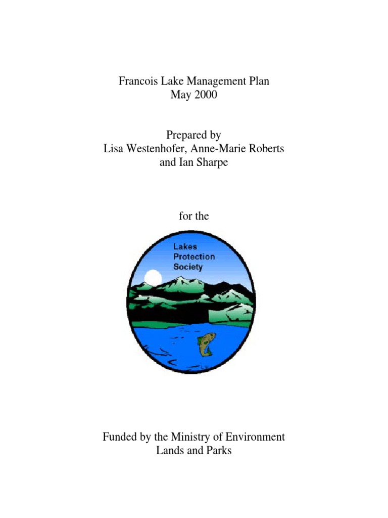 Francois Lake Management Plan | PDF | Eutrophication | Lake