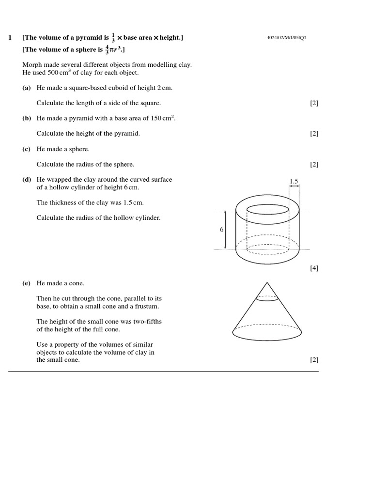 Mensuration | PDF | Area | Volume